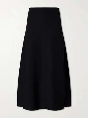 Max Mara Fuggito Crepe Midi Skirt