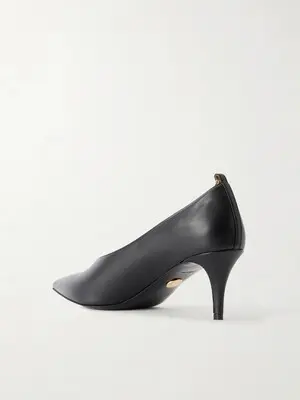Stella McCartney Embellished Leather Pumps - Black