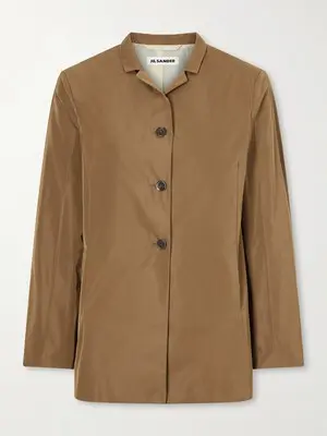 JIL SANDER Crepe Blazer - Brown