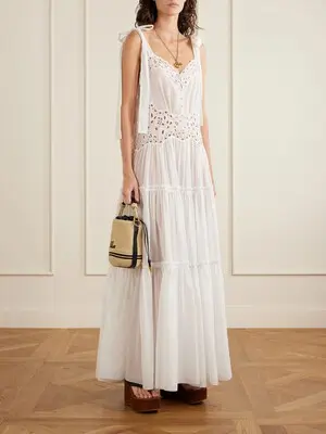 Chloé Leather Platform Thong Sandals