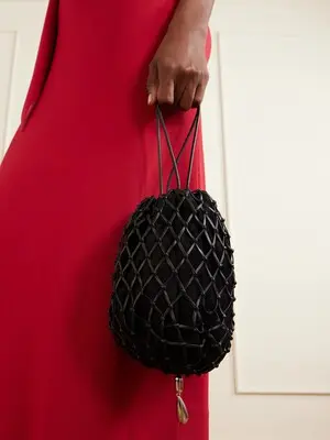 Savette Macrame Pouch - Black
