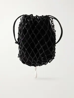 Savette Macrame Pouch Black