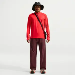 Nike Dri-fit Quarter-zip Top - Red
