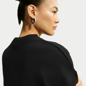 Nike Studio Fleece Weight Oversized Cropped Crew