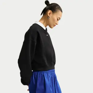 Nike Studio Fleece Weight Oversized Cropped Crew