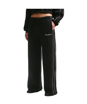 Nike Studio Fleece Mid-rise Wide-leg Pants - Black