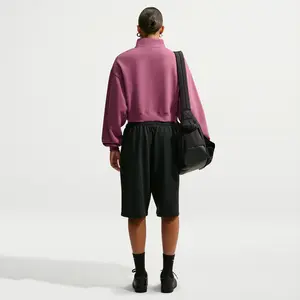Nike Studio Fleece Medium Weight Oversized 1/4-zip Cropped Top
