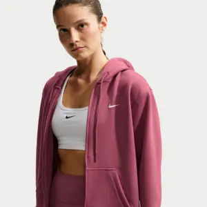 Nike Studio Fleece Sport Dri-fit Full-zip Hoodie - Red