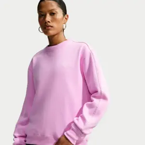 Nike Studio Fleece Medium Weight " Athletic Department" Crew - Pink