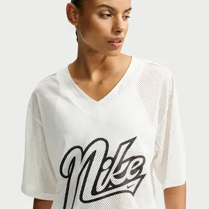 Nike One Dri-fit Oversized Short-sleeve Top - White