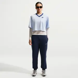 Nike Studio Fleece Medium Weight Mid-rise Jogger Pants - Blue