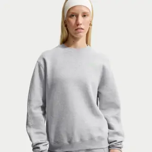 Nike Studio Fleece Medium Weight " Athletic Department" Crew - Grey