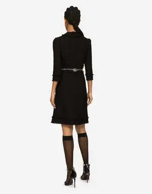 Dolce & Gabbana Raschel Tweed Midi Dress