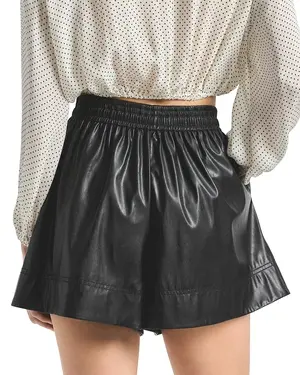 Derek Lam 10 Crosby Louise Faux Leather Shorts
