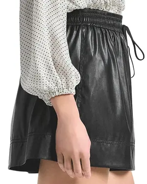 Derek Lam 10 Crosby Louise Faux Leather Shorts