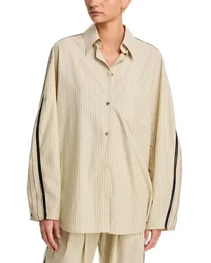 Nanushka Arsemia Blouses - Creme Patchwork