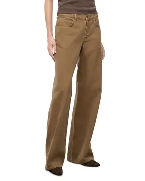 Staud Gus Mid Rise Relaxed Fit Jeans