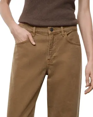 Staud Gus Mid Rise Relaxed Fit Jeans