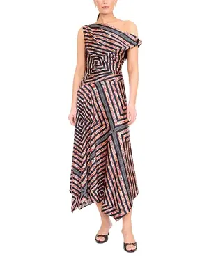 Staud Portia Silk Blend Dress - Studio