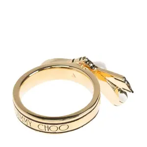JIMMY CHOO Resin And -tone Ribbon Ring