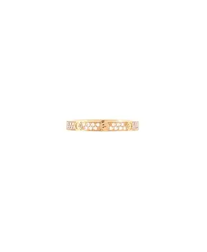 CARTIER Small Love Wedding Band Pave Diamonds Ring 18k And Diamonds - Gold