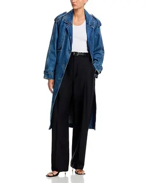ANINE BING Rickie Maxi Trench Coat