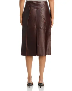 Helmut Lang Leather Skirt