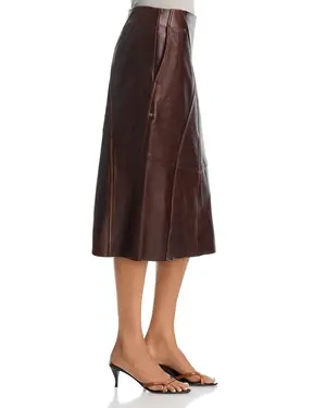 Helmut Lang Leather Skirt
