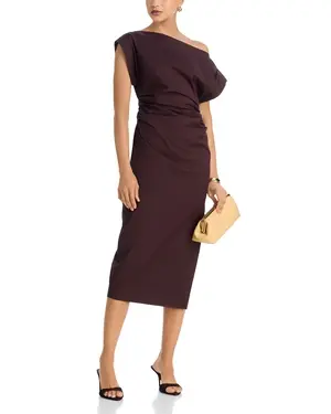 A.L.C. Nara Ruched Midi Dress