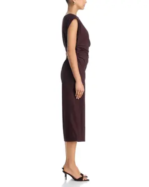 A.L.C. Nara Ruched Midi Dress