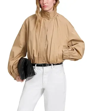 A.L.C. Amlie Ruched Jacket - Light Bark