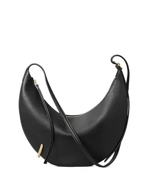 Tory Burch Pierced Leather Crossbody - Black