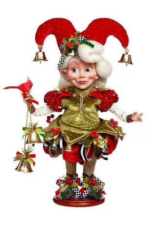 MARK ROBERTS Holly Belle Elf On Base - Red