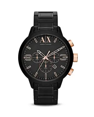 A X ARMANI EXCHANGE Armani Exchange Street Chronograph Watch, 49mm - Black