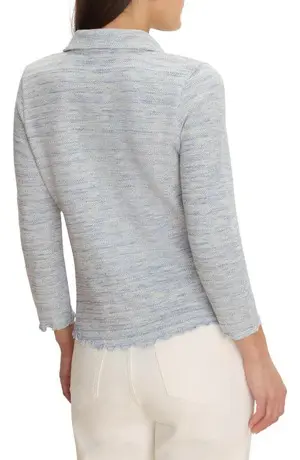 NIC+ZOE Spacedye Elbow Sleeve Polo