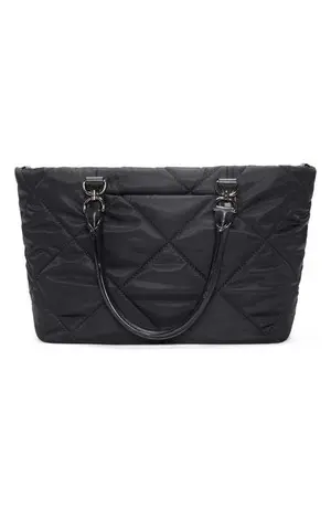 Mz Wallace Small Madison East/west Quilted Nylon Tote