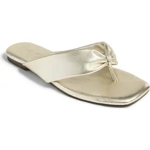 Yosi Samra Reece Thong Sandal - Gold