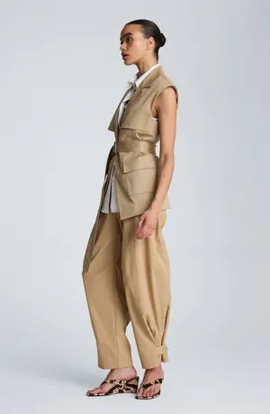KENNETH COLE High Waist Barrel Leg Pants