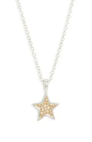 Anna Beck Mini Star Pendant Necklace - Two-tone