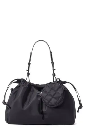 Mz Wallace Small Waverly Shoulder Bag With Quilted Pouch - Black