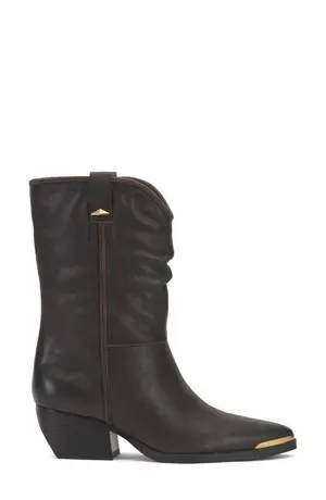 Vince Camuto Pezzra Western Boots - Coffee
