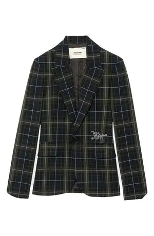 Zadig&Voltaire Vavy Tailleur Tartan Blazer