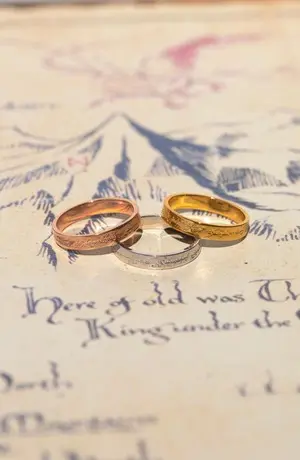 GIRLS CREW The Lord Of The Rings The One Band Ring - Gold