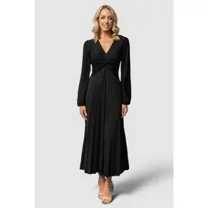 BALTIC BØRN Lynda Pleated Midi Dress - Black