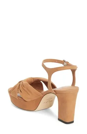 JIMMY CHOO Heloise Platform Sandal - Toffee