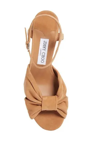 JIMMY CHOO Heloise Platform Sandal - Toffee