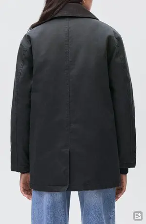 Mango Waxed Effect Cotton Blend Jacket