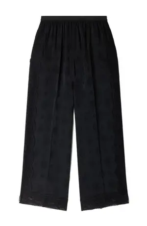 Sandro Fluid Paisley Jacquard Trousers
