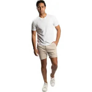 PETER MANNING NYC Stretch Chino Shorts 5 Inch Grey