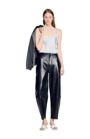 Sandro Lingerie-style Top With Lace